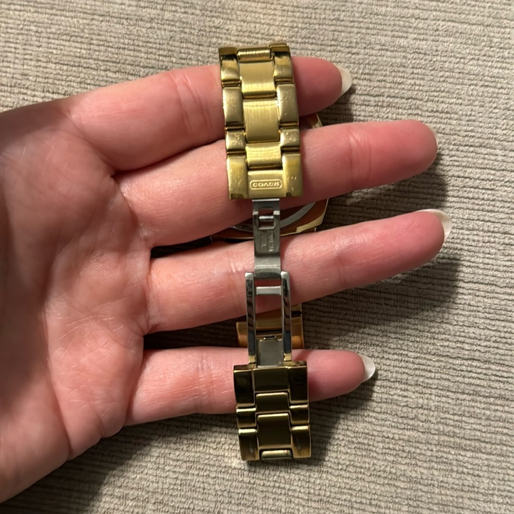Coach Boyfriend Gold-Tone Bracelet Watch - Used - Gem